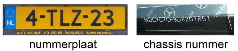Chassisnummer Controleren - om een buitenlands kenteken te controleren